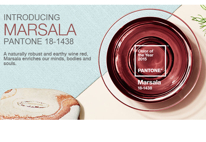 Red wine shade named Pantone colour of 2015