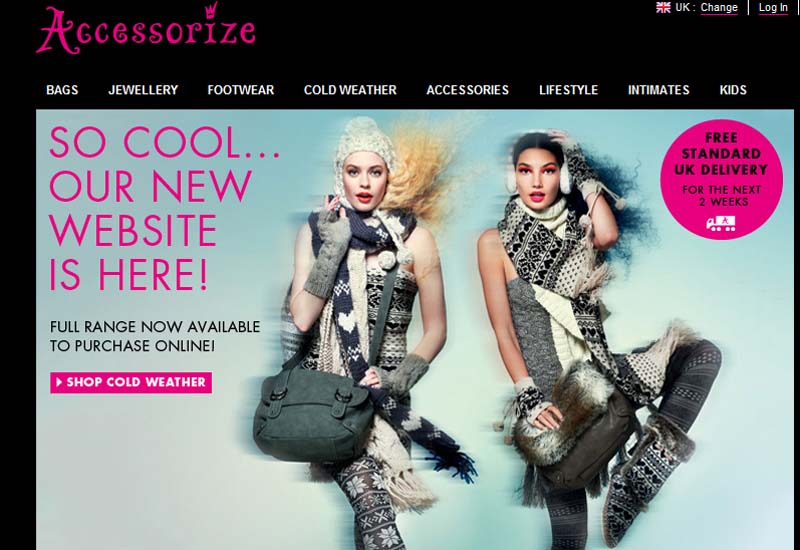 Accessorize launches standalone transactional site