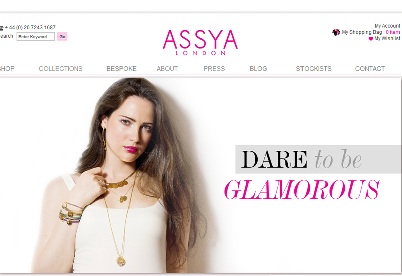 Assya London launches new website and e-shop