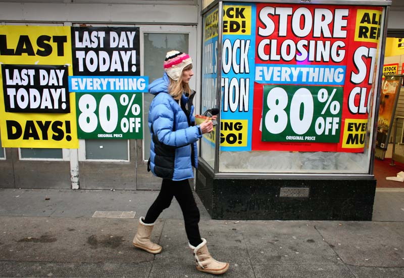 British retail lost 57,000 workers over the last 12 months
