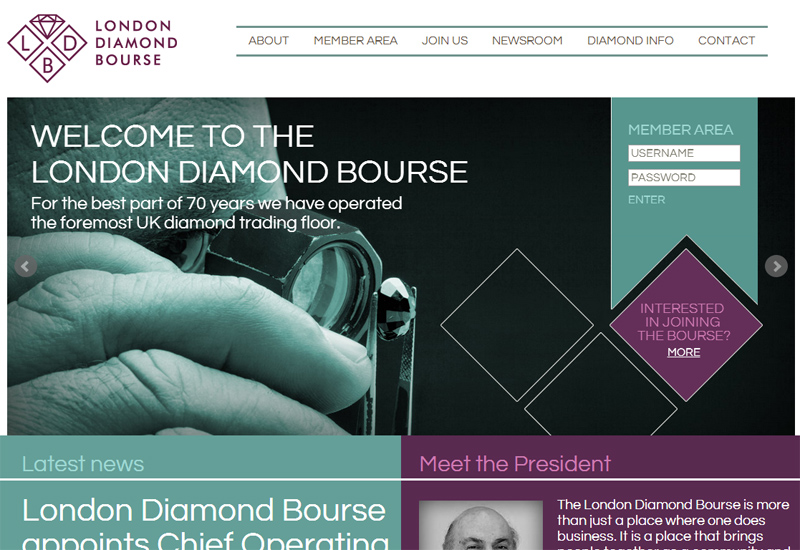London Diamond Bourse unveils fresh website
