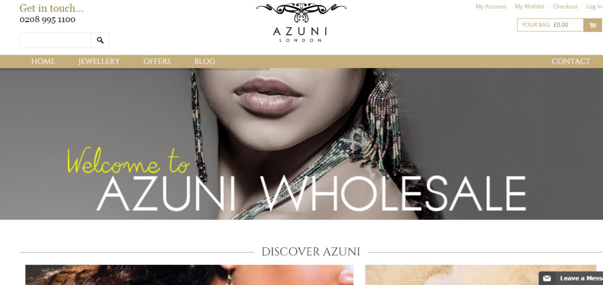 Azuni London launches trade website