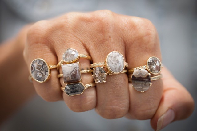 Ethical Jewellery Highly Commended: Lace and Laguna Agates by Sorrel Bay