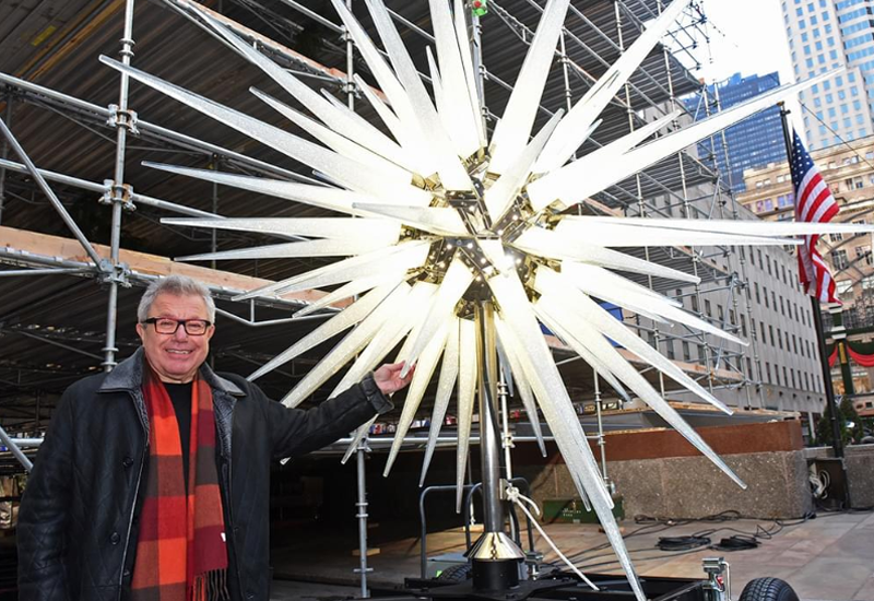 Swarovski star tops Rockefeller Centre Christmas tree