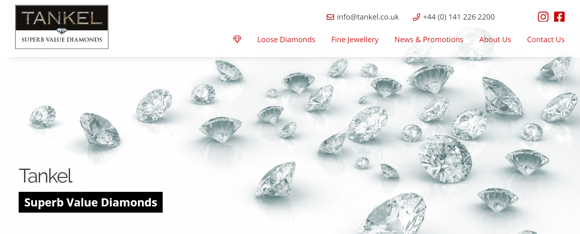 Tankel adds diamond touch to revamped website