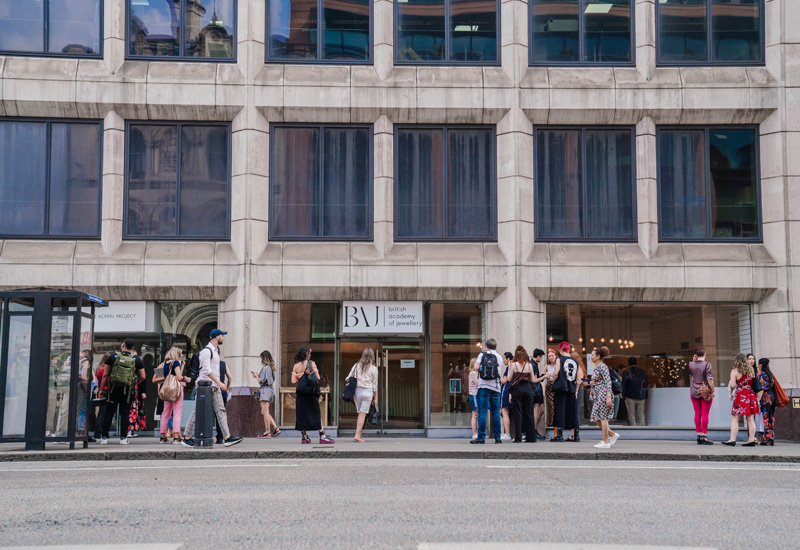 BAJ students showcasing and selling at Theo Fennell flagship
