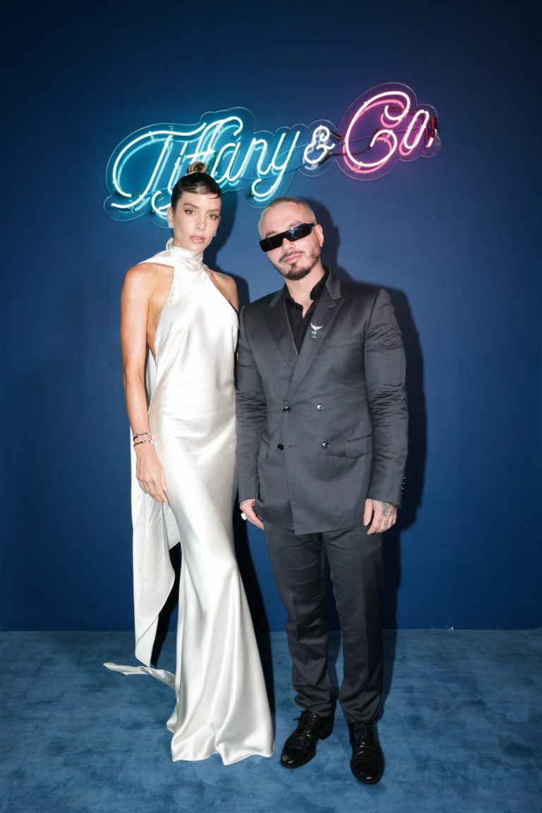 Hailey Bieber attends Tiffany & Co holiday pop-up opening