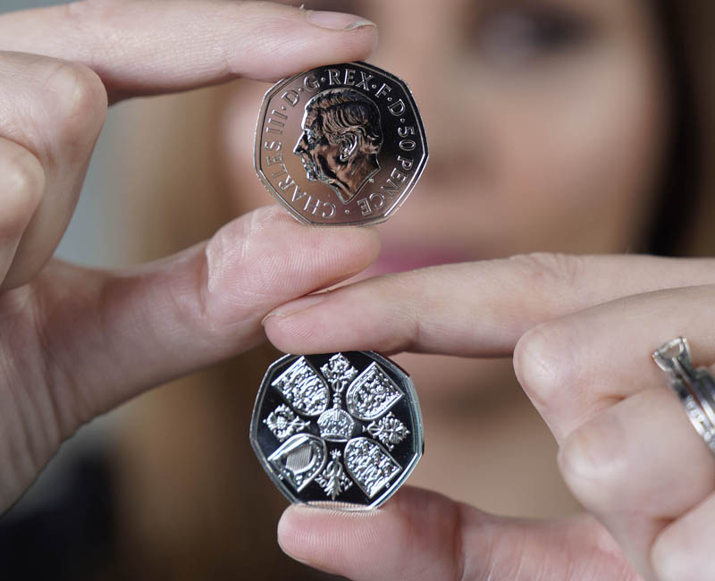 Royal Mint begins circulation of first coins bearing King Charles III ...