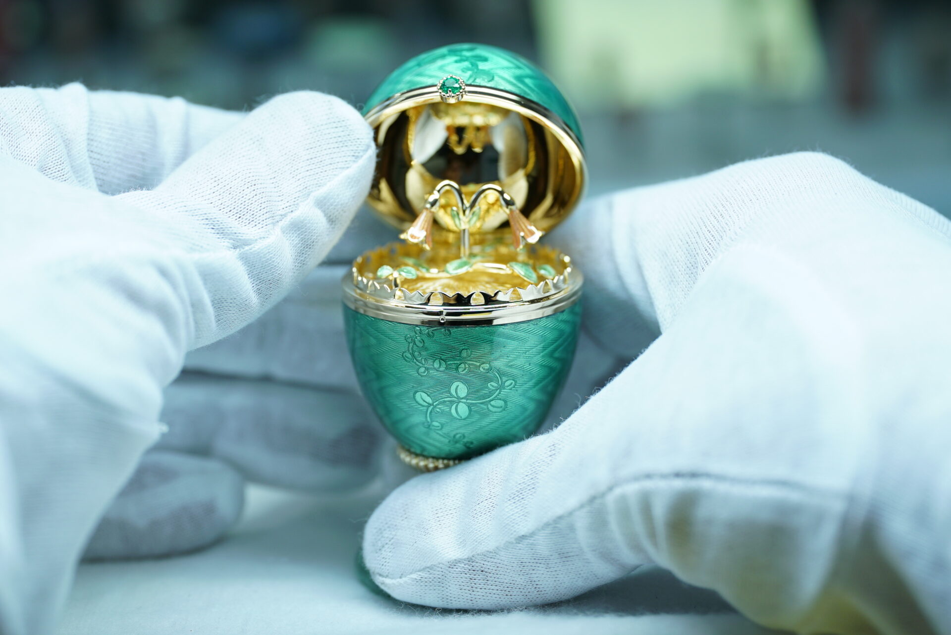 VIDEO: Fabergé launches limited edition egg objet in collaboration with Gemfields