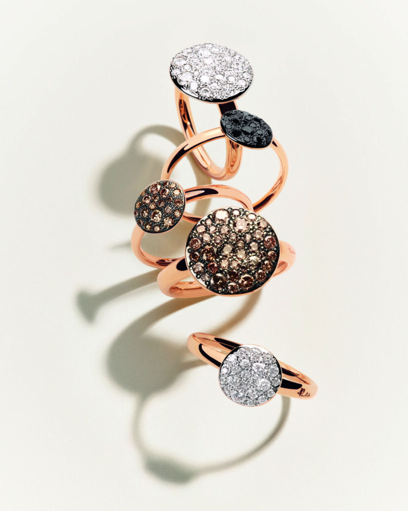 New Pomellato Sabbia designs marry pavé with solitaires