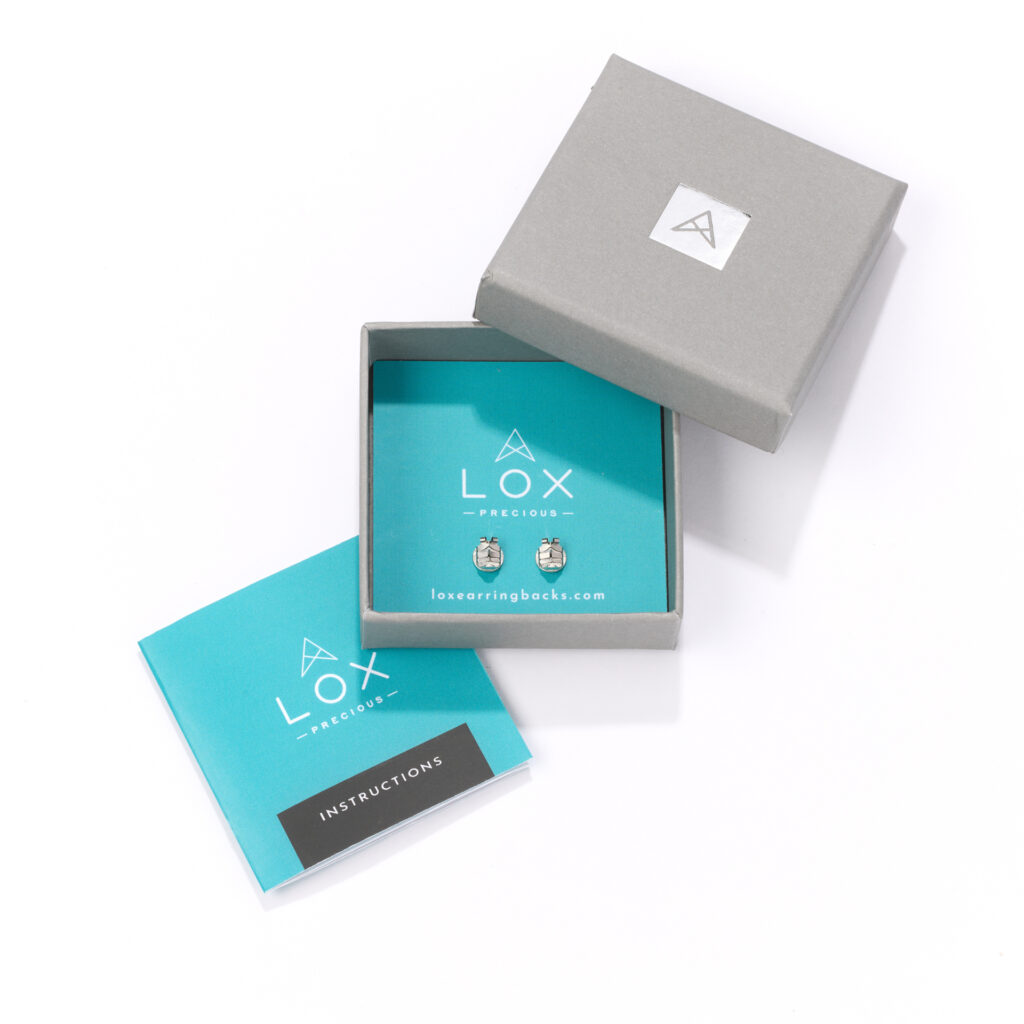 Elevate your earrings with new Lox Precious metal earring backs