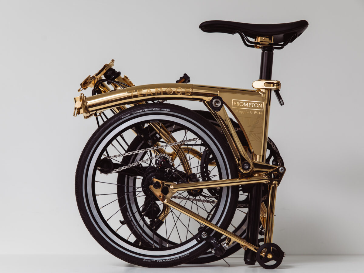 Mappin & Webb teams up with Brompton to create gold-plated Olympic bikes