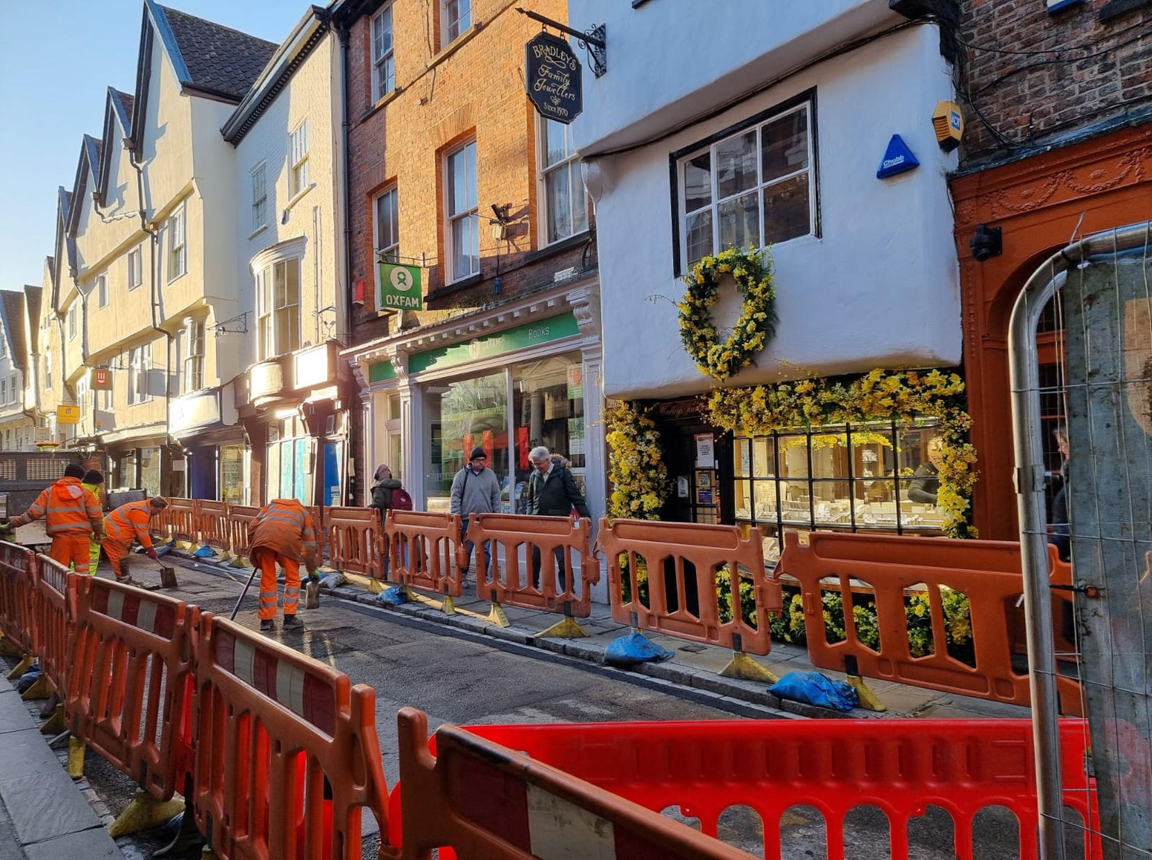 Unexpected York road closure dampened jewellery sales last month