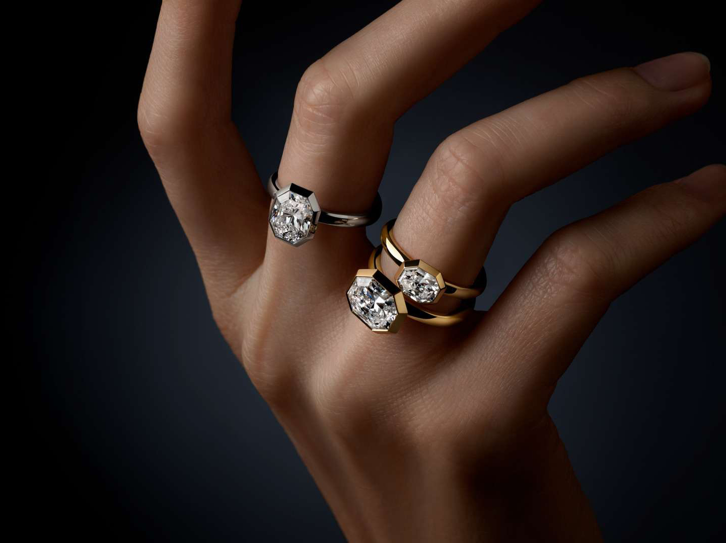 Swarovski launches new Created Diamonds Octagon collection