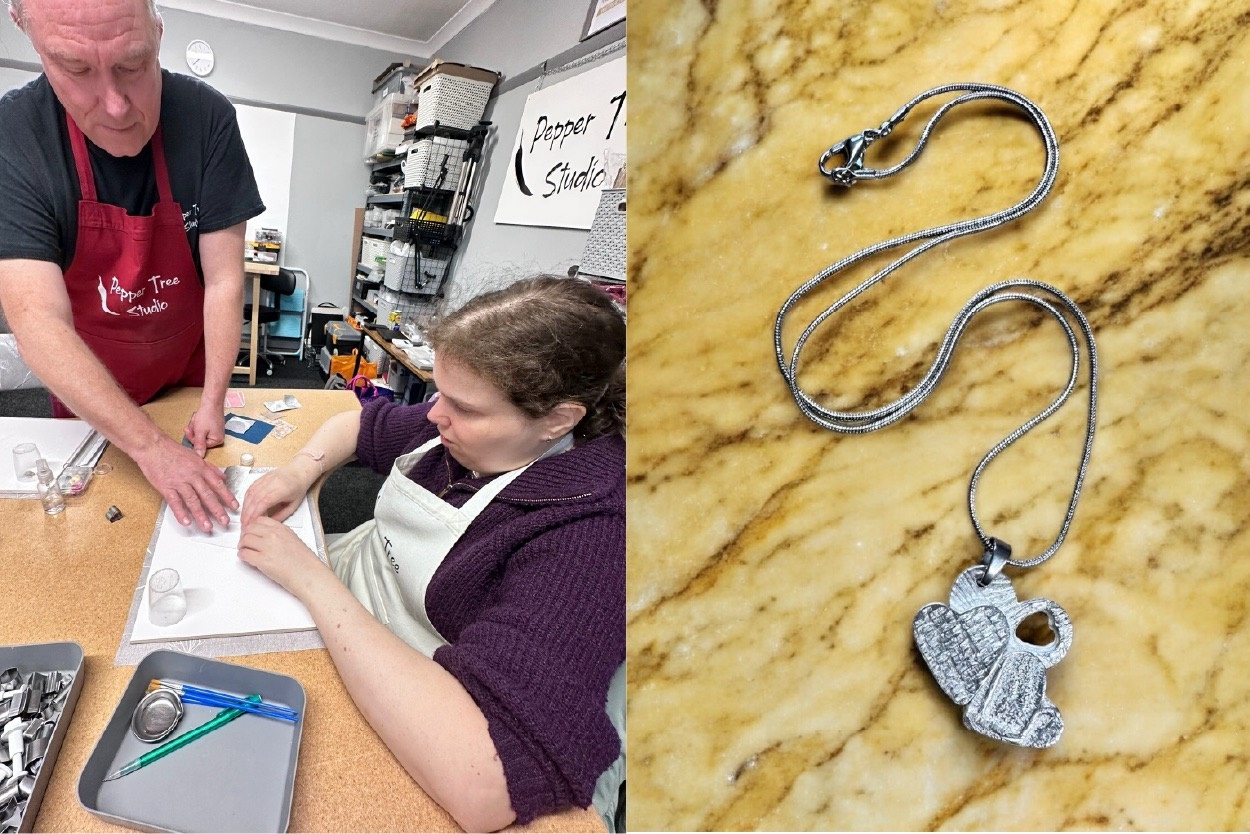 Hands-on jewellery workshop empowers blind participant